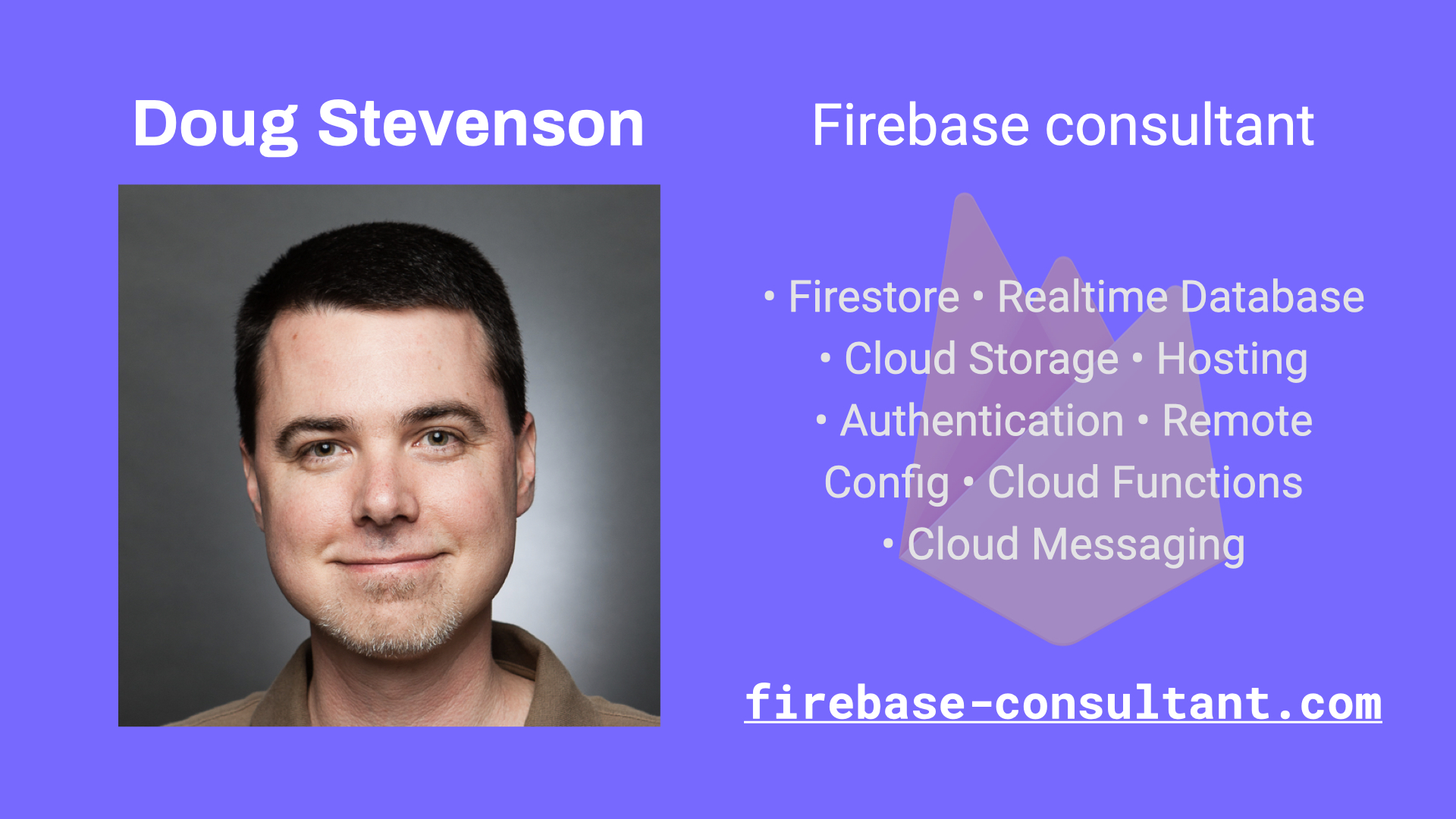🔥 Doug Stevenson | Firebase Consultant, GDE, Freelancer, Expert ...